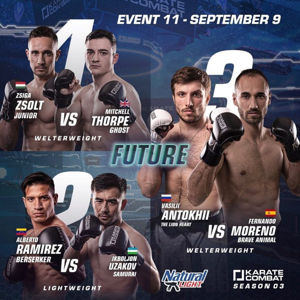 Zsiga Zsolt csütörtökön mutatja be tudását a Karate Combat-ban!